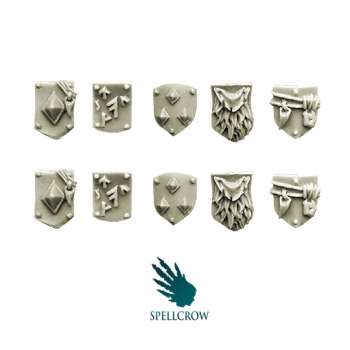 Small Shields for Wolves Space Knights in Heavy Armour – Hexagone Diffusion